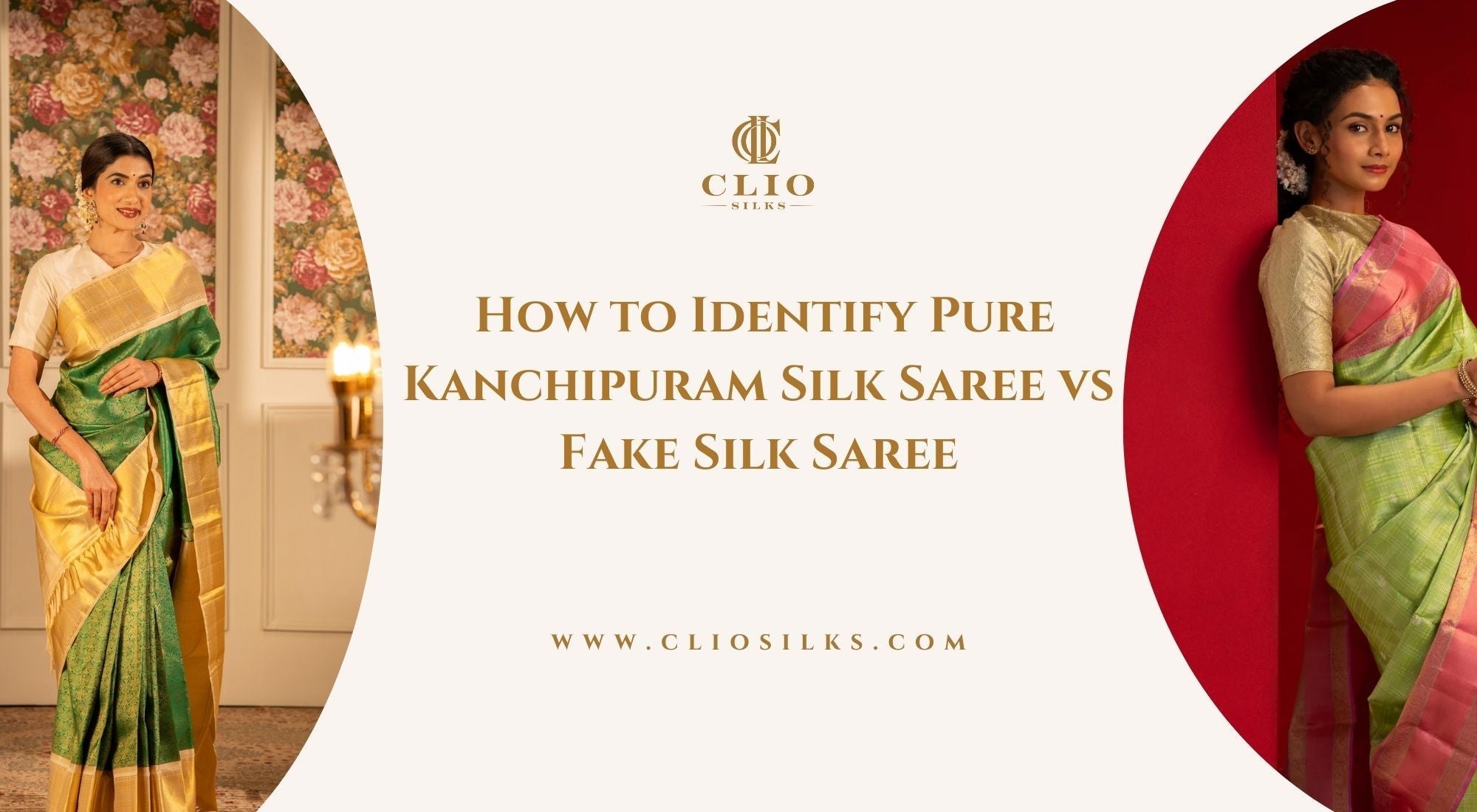 How to Identify Pure Kanchipuram Silk Saree vs Fake Silk Saree – Clio Silks